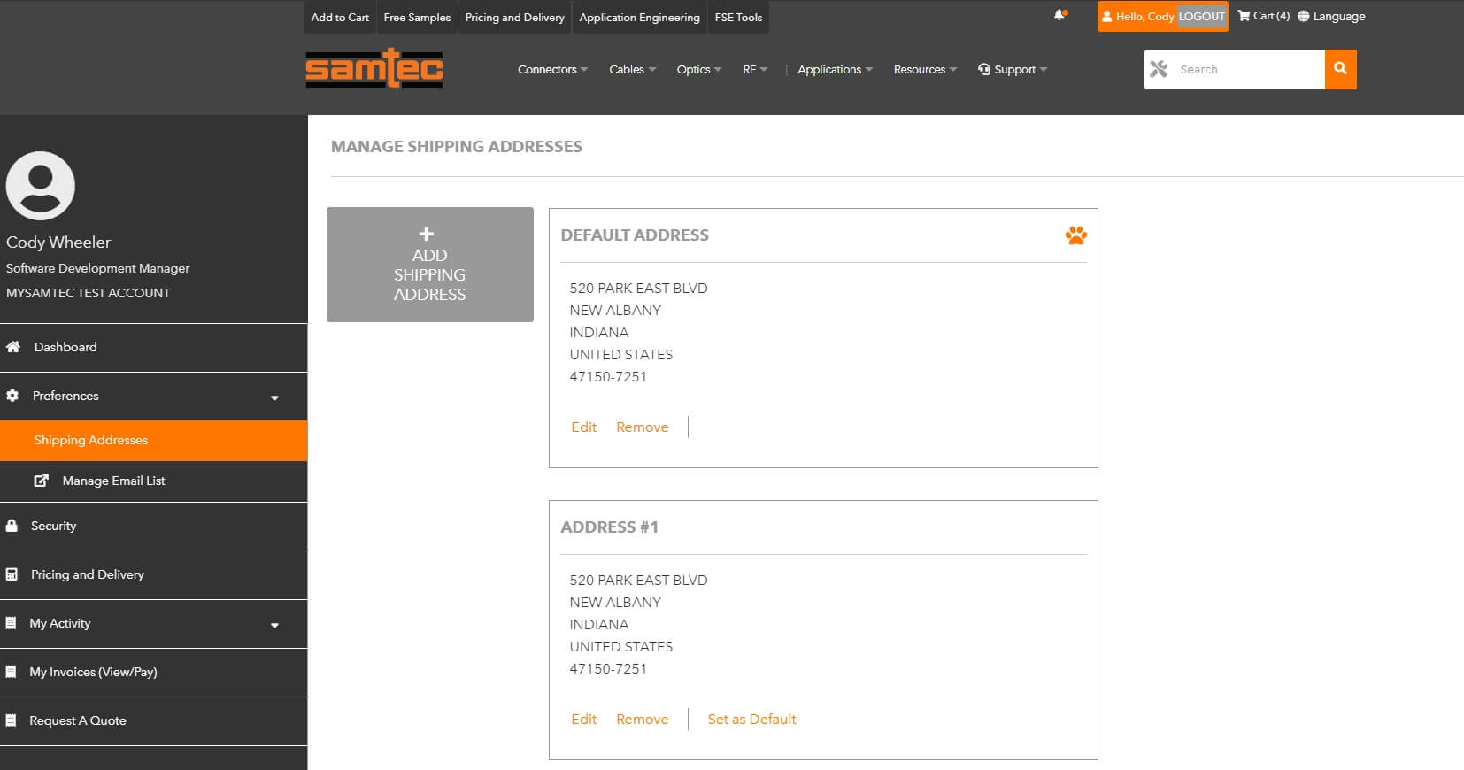 Welcome to Your New Samtec.com Profile System - The Samtec Blog
