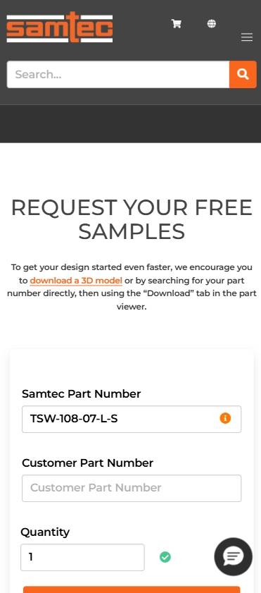 Request Your Samtec Free Samples Faster Than Ever Before - The Samtec Blog